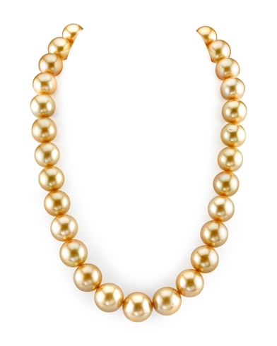 Golden Pearl Necklaces | The Pearl Source