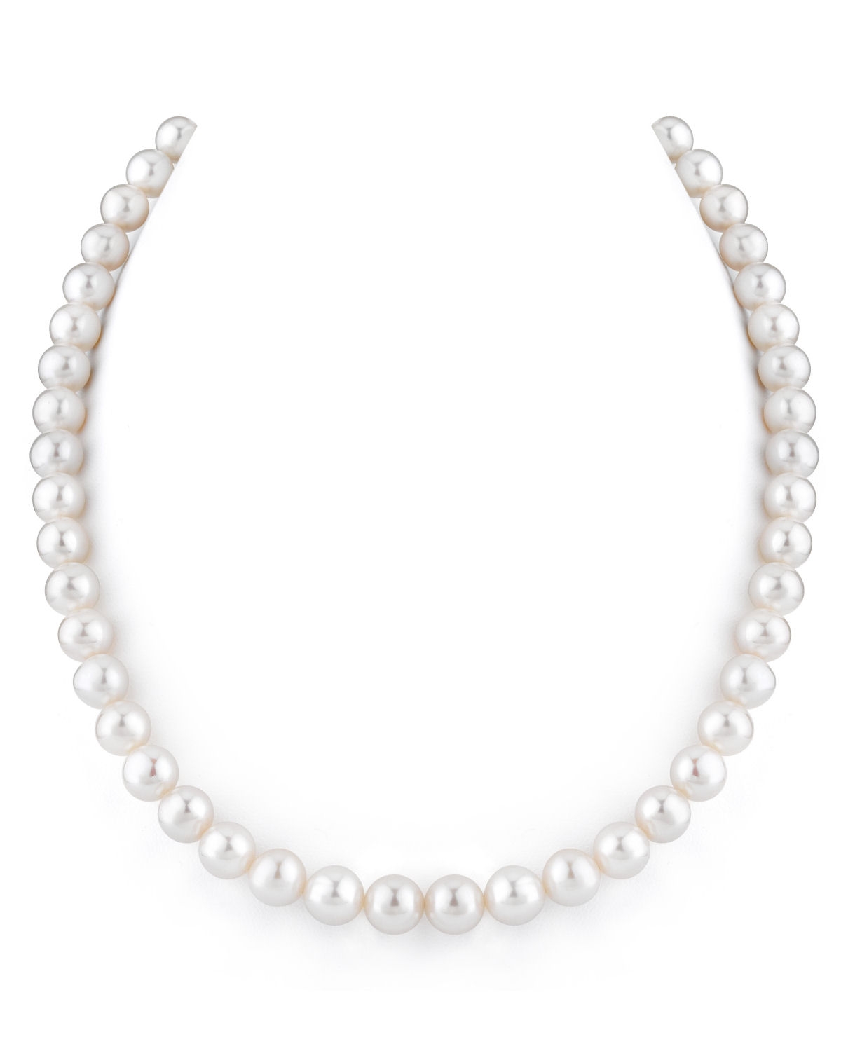 8 9mm White Freshwater Pearl Necklace