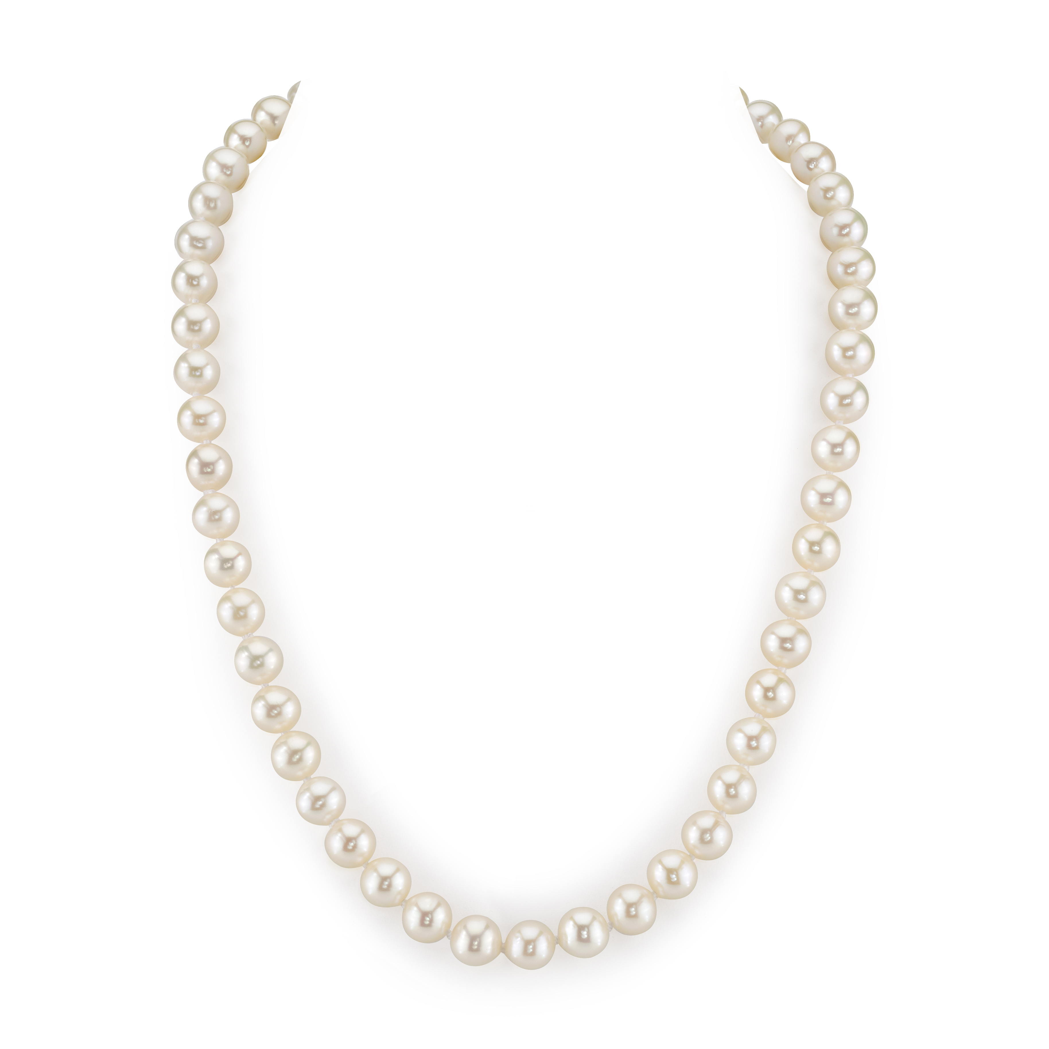 8 9mm White Freshwater Pearl Necklace